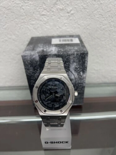 Pre-owned Casio Oak Casio G-shock Ga2100 Steel Camo Ap Royal Oak Style ...