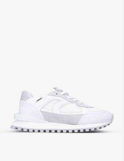 Axel Arigato Men's White/oth Sonar Panelled Leather, Suede And Canvas ...