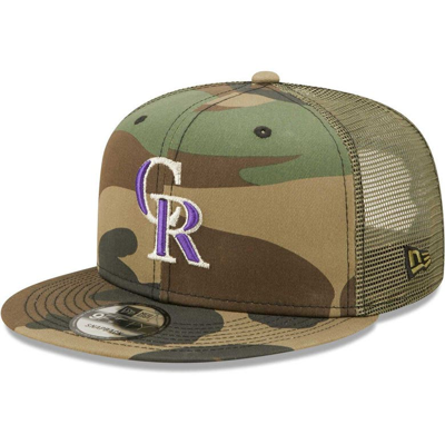 New Era Camo Colorado Rockies Trucker 9fifty Snapback Hat | ModeSens