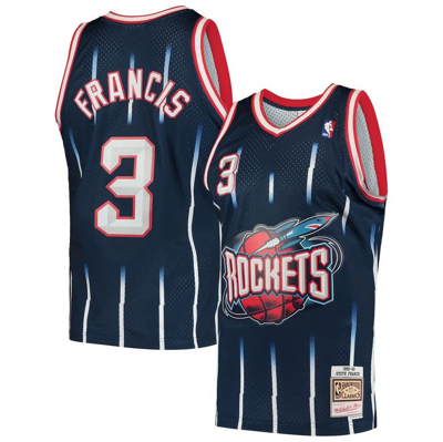 Mitchell & Ness Steve Francis Navy Houston Rockets 1999-2000 Hardwood ...