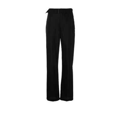 Lemaire High-waisted Wide-leg Trousers In Black | ModeSens