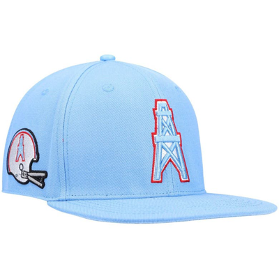 Pro Standard Light Blue Houston Oilers Logo Ii Snapback Hat | ModeSens