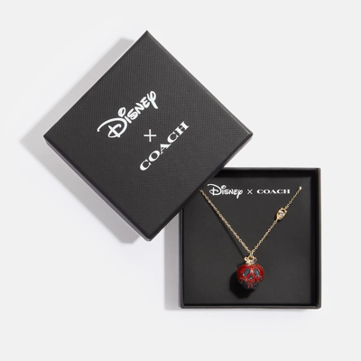 Coach Disney X Poison Apple Necklace In Red | ModeSens