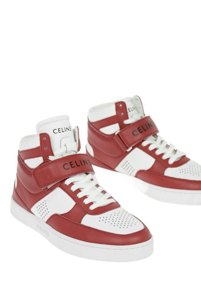 Celine Céline Women's Red Other Materials Hi Top Sneakers | ModeSens