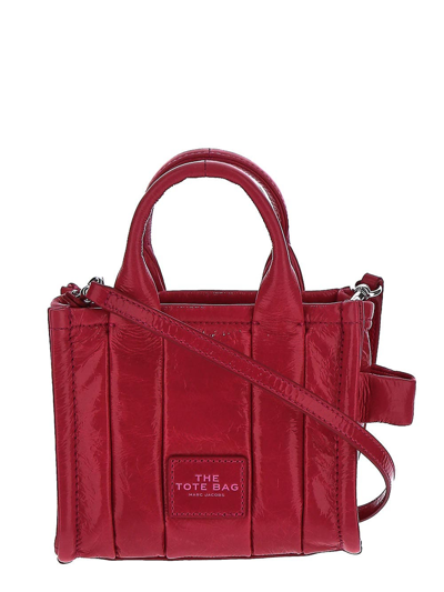 Marc Jacobs The Leather Mini Tote Bag In Red | ModeSens