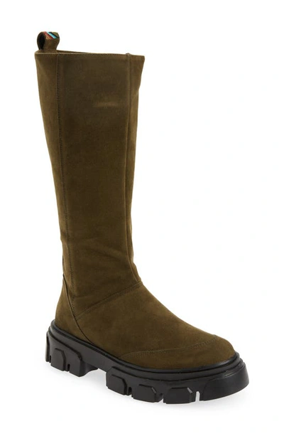 Farm Rio Army Green Suede Tall Shaft Boot | ModeSens
