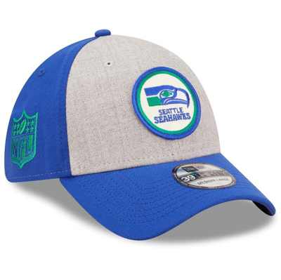 New Era Heathered Gray/royal Seattle Seahawks 2022 Sideline 39thirty ...