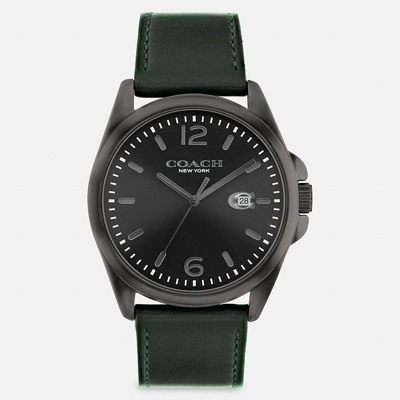 Coach Greyson Watch, 41mm In Dark Green | ModeSens