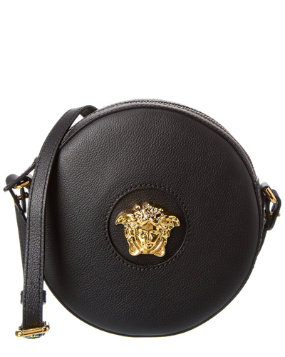 Versace La Medusa Leather Camera Bag In Black | ModeSens