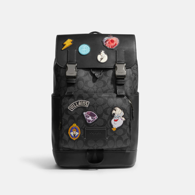 Coach Outlet Disney X Coach Track Backpack In Signature Canvas With ...