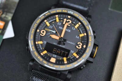 Pre-owned Casio Protrek Prg-600yb-1 Cave Safari Series Solar Men's ...