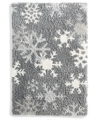 Martha Stewart Collection Snowflake Holiday Bath Rug, 20" X 30 ...