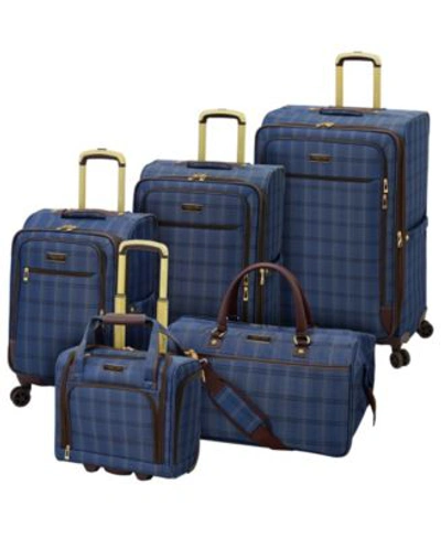London Fog Brentwood Ii Softside Luggage Collection In Classic Blue ...