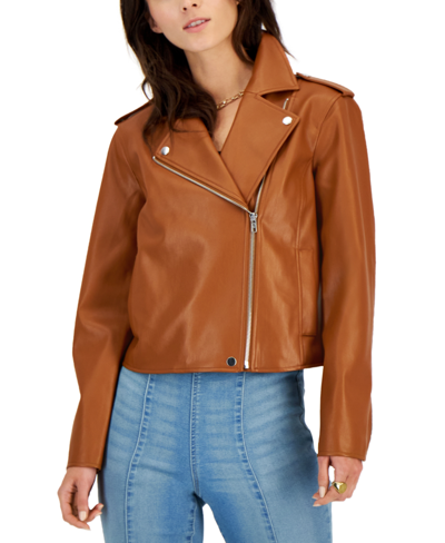 Inc International Concepts Women's Faux-leather Jacket, Created For ...