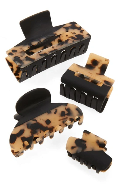 Tasha Assorted 4-pack Jaw Clips In Black Tort | ModeSens