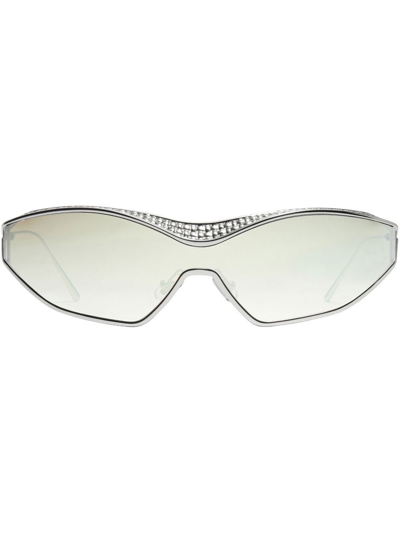 Gentle Monster Ve 02 Goggle-frame Sunglasses In Silver | ModeSens