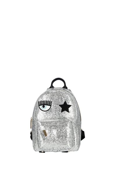 Chiara Ferragni Glitted Backpack With Front Pocket And Details Logo ...