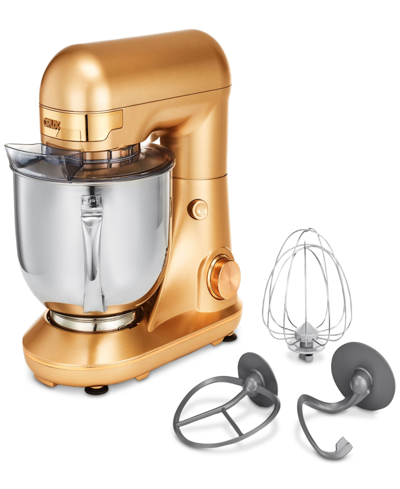 Crux 5.3-qt. 300-watt Tilt-head 12-speed Stand Mixer In Gold | ModeSens