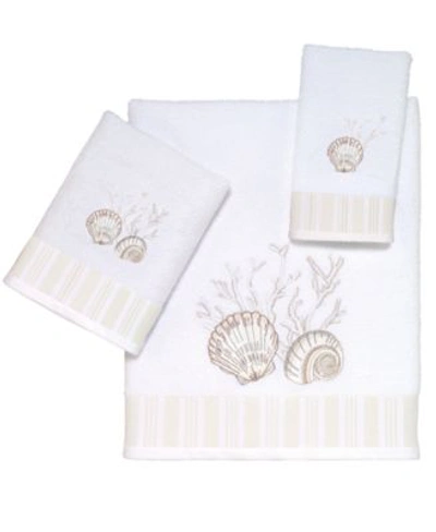 Avanti Destin Bath Towel Collection Bedding In White | ModeSens