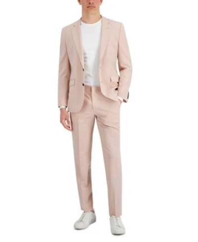 Hugo Boss Boss Mens Modern Fit Pink Solid Suit Separates | ModeSens