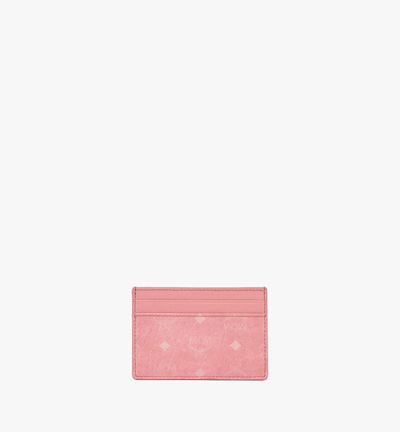 Mcm Card Case In Visetos Original In Blossom Pink Visetos | ModeSens