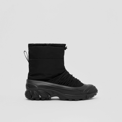 Burberry Men's Arthur Puffer Snow Boots In Black | ModeSens