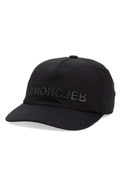 Moncler Reverse Logo Baseball Cap In Black | ModeSens