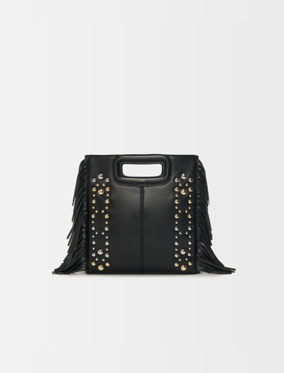 Maje Stud-embellished Tote Bag In Black | ModeSens