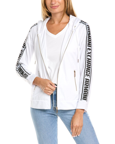 Armani Exchange Logo Jacket In White | ModeSens