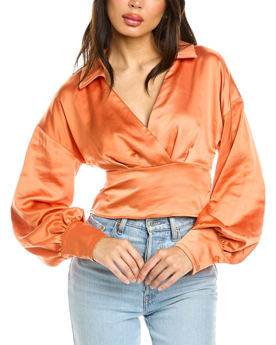 C/meo Collective Collective Long Sleeve Polarised Top In Orange | ModeSens