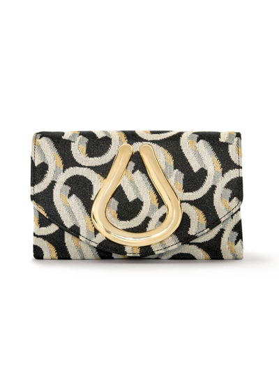 St John St. John Logo Loop Handbag In Black Multi | ModeSens
