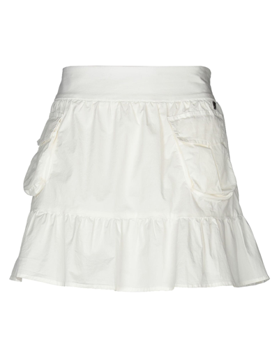 Galliano Mini Skirts In Ivory | ModeSens