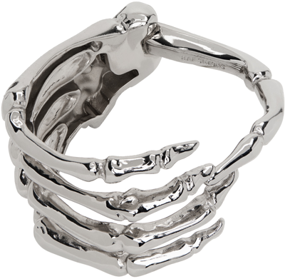 Raf Simons Silver Skeleton Bracelet In Other | ModeSens