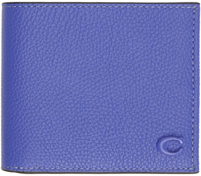 Coach Blue Double Billfold Wallet In Blue Fin | ModeSens