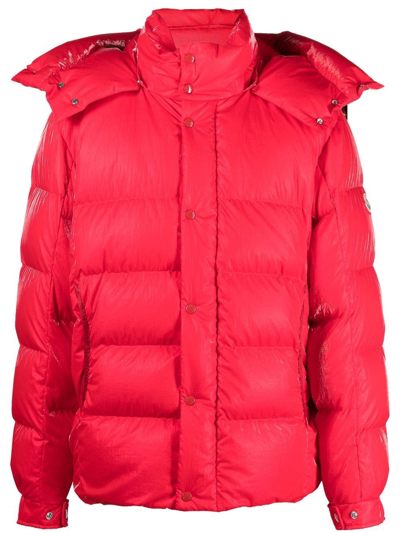 Moncler Padded-design Zipped-up Jacket In Red | ModeSens