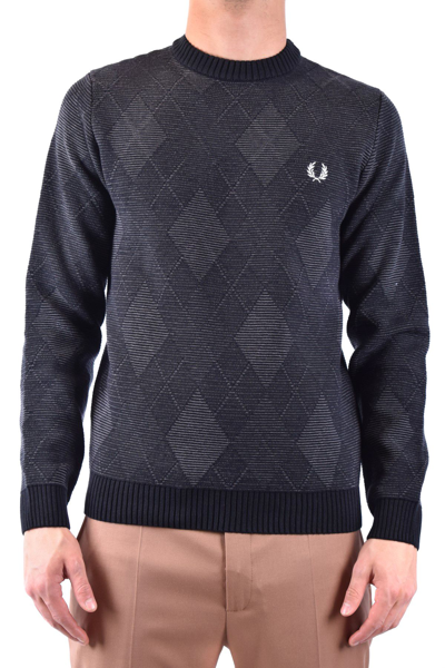 Fred Perry Mens Blue Sweater | ModeSens