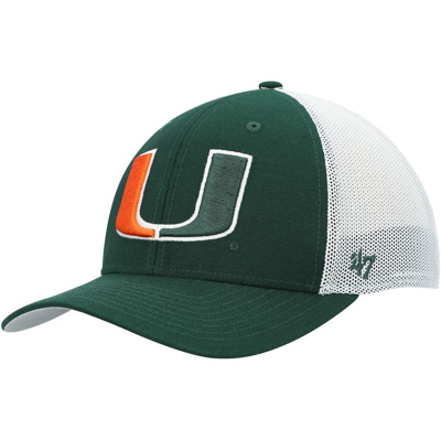 47 Brand '47 Green/white Miami Hurricanes Basic Two-tone Trophy Flex ...