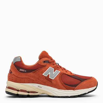 New Balance 2002r Copper-coloured Trainer In Leather And Fabric In Red ...