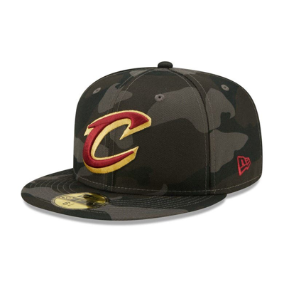 New Era Black Cleveland Cavaliers Camo 59fifty Fitted Hat | ModeSens