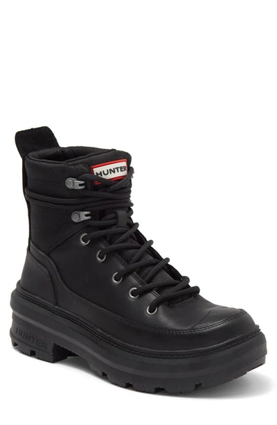 Hunter Rebel Explorer 55mm Commando Boots In 黑色 | ModeSens
