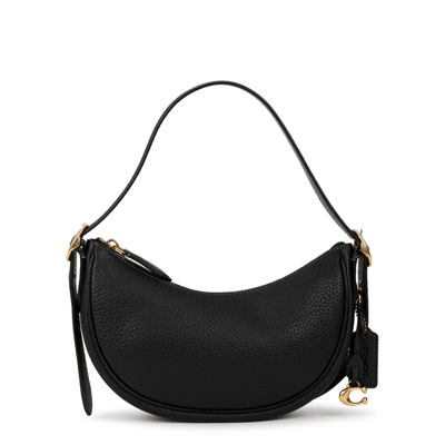 Coach Luna Leather Shoulder Bag In Black | ModeSens