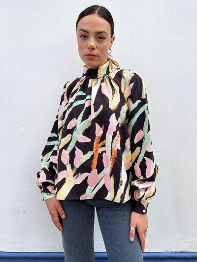 Stine Goya Ashley Blouse In Night Blooming Tree In Multi | ModeSens