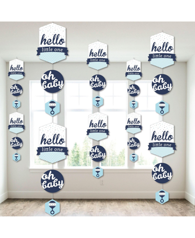 Big Dot Of Happiness Hello Little One - Blue And Silver - Boy Baby ...