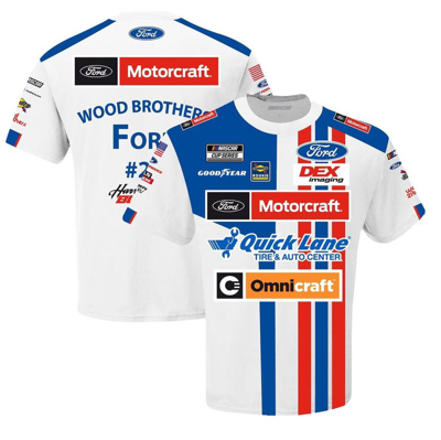 Checkered Flag White Harrison Burton Motorcraft Sublimated Uniform T ...