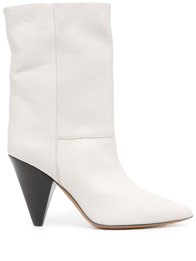 Isabel Marant Flat Ankle Boots Women In White | ModeSens