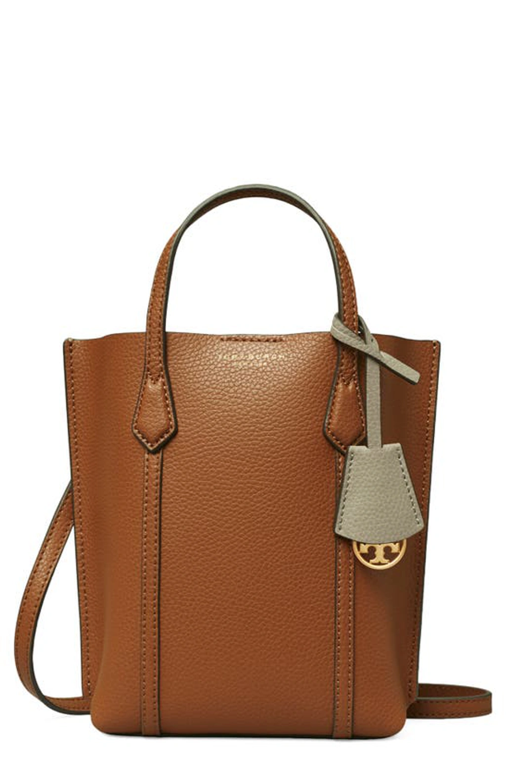 Tory Burch Perry Mini North-south Top-handle Bag In Light Umber | ModeSens