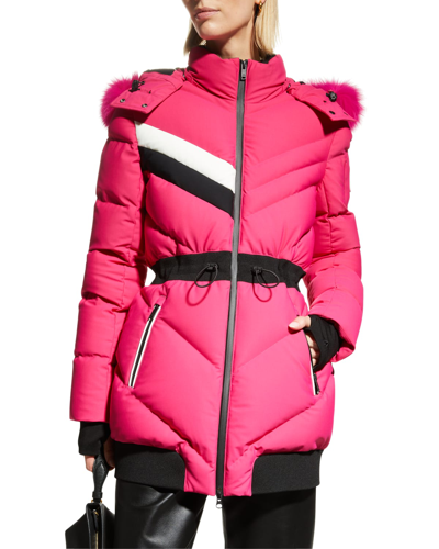 Moose Knuckles Apres Ski Cambria Jacket In Pink Peacock | ModeSens