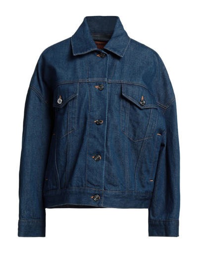 Missoni Zigzag-panel Denim Jacket In Blue | ModeSens