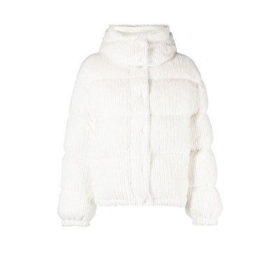 Moncler Daos Textured Puffer Jacket In White | ModeSens
