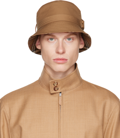 Burberry Ear Muffed Bucket Hat In Dusty Caramel | ModeSens